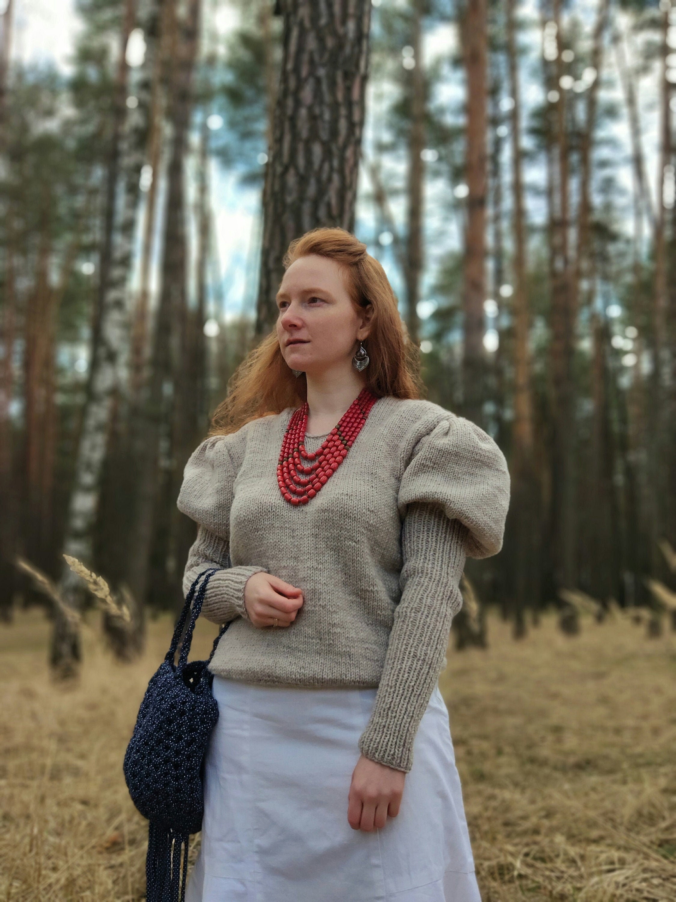 Cycling Sweater Cable Knit Sweater Gigot Sweater Victorian - Etsy UK