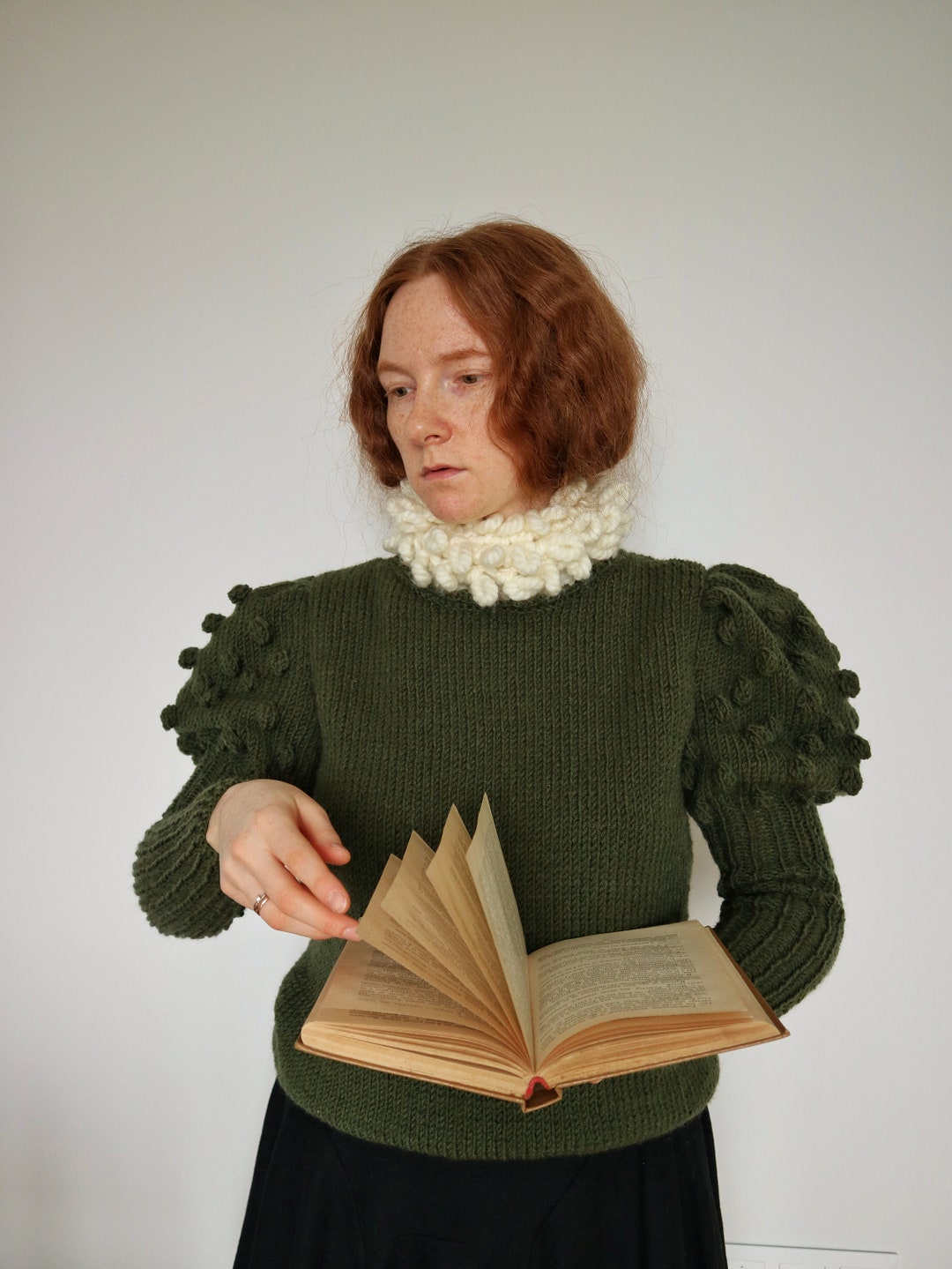 Cycling Sweater, Cable Knit Sweater, Victorian Sweater, Edwardian ...