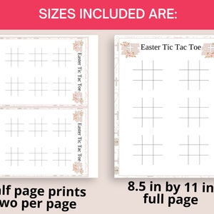 Christian Tic Tac Toe Printable Game | Easter Tic Tac Toe | Sunday ...