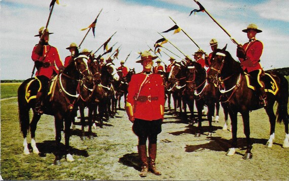 Vintage Royal Canadian Mounted Police Postcard Memorabilia Collectibles ...