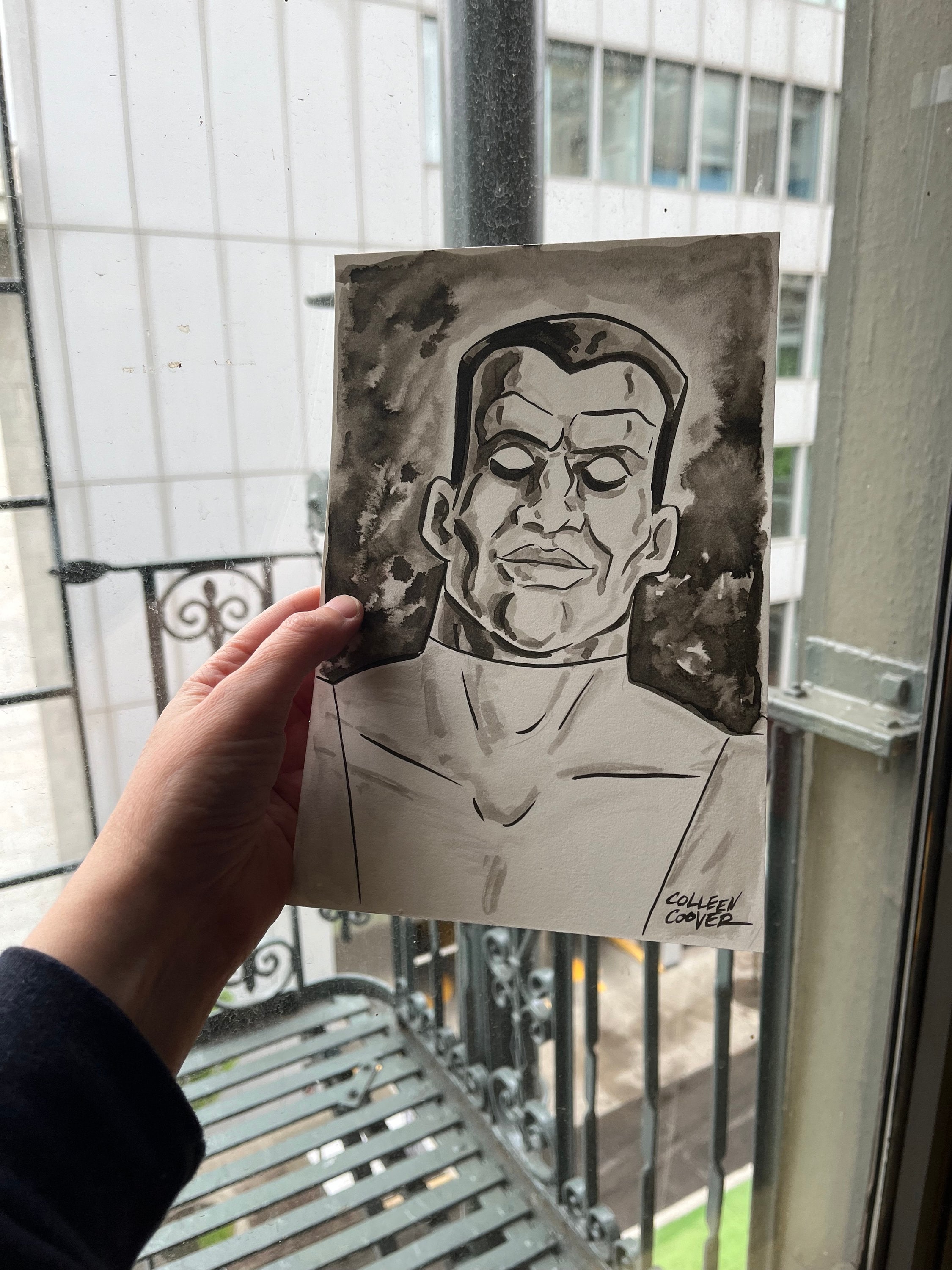 Original Art: X-men Colossus Ink Drawing by Colleen Coover - Etsy