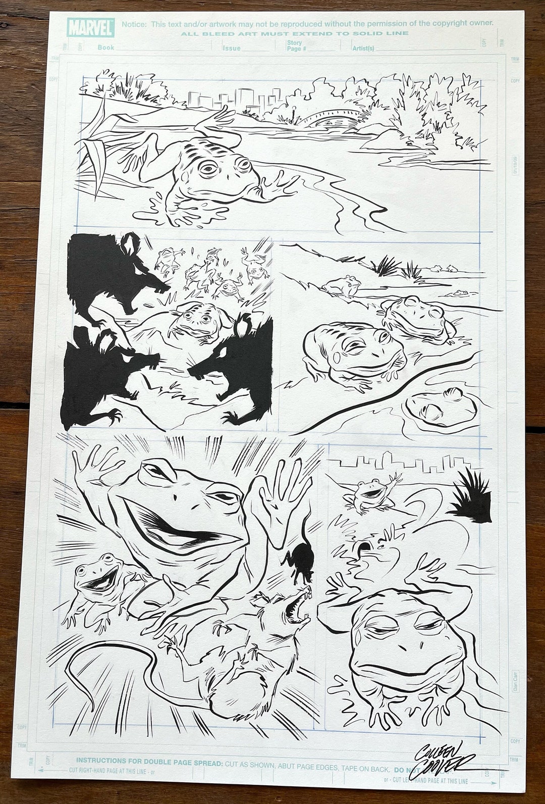 Original Marvel Comics Art: Frog Thor in "lockjaw and the Pet Avengers ...