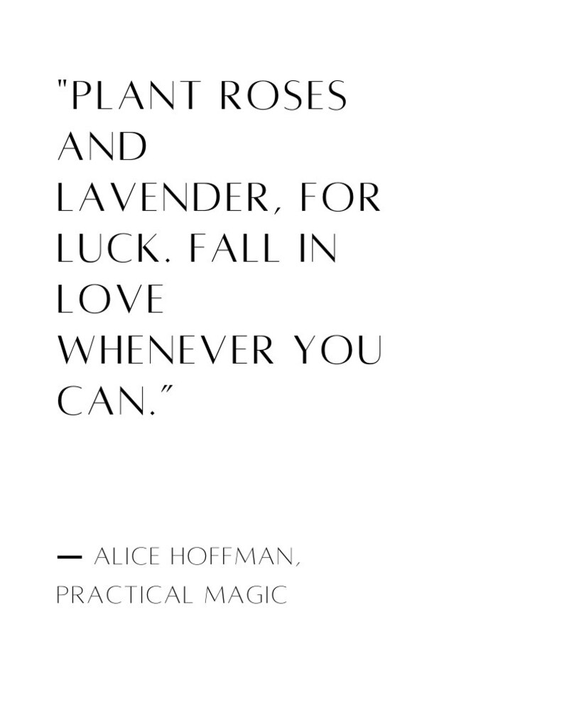 Practical Magic Quote | Digital Print Download - Etsy