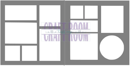 10 Scrapbooking Overlays 5 Files X 2pgs Each DIGITAL SVG - Etsy