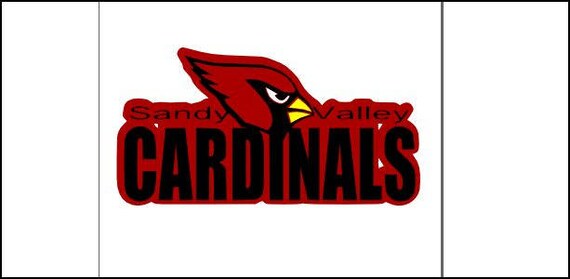 Sandy Valley Cardinals SVG - Etsy