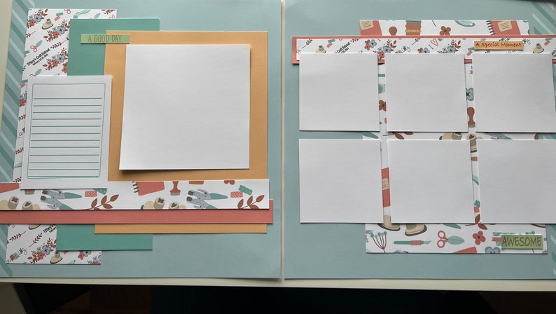 Scrapbooking 2 Page Layout SVG DIGITAL FILE - Etsy