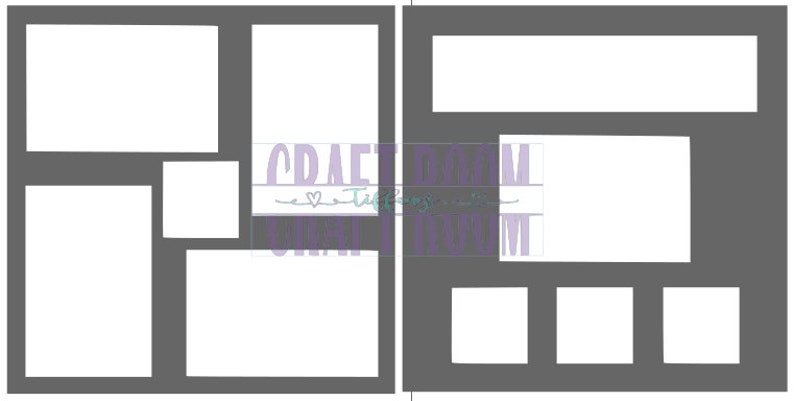 10 Scrapbooking Overlays 5 Files X 2pgs Each DIGITAL SVG - Etsy