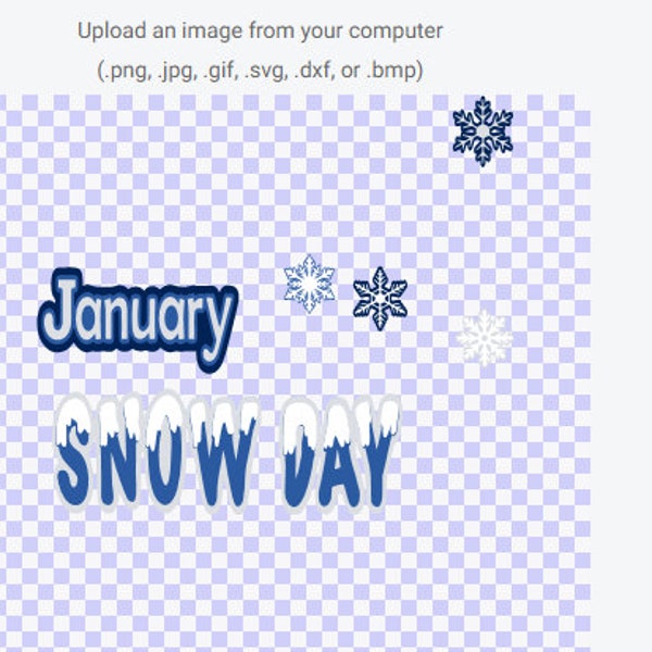 January Word Art - Etsy