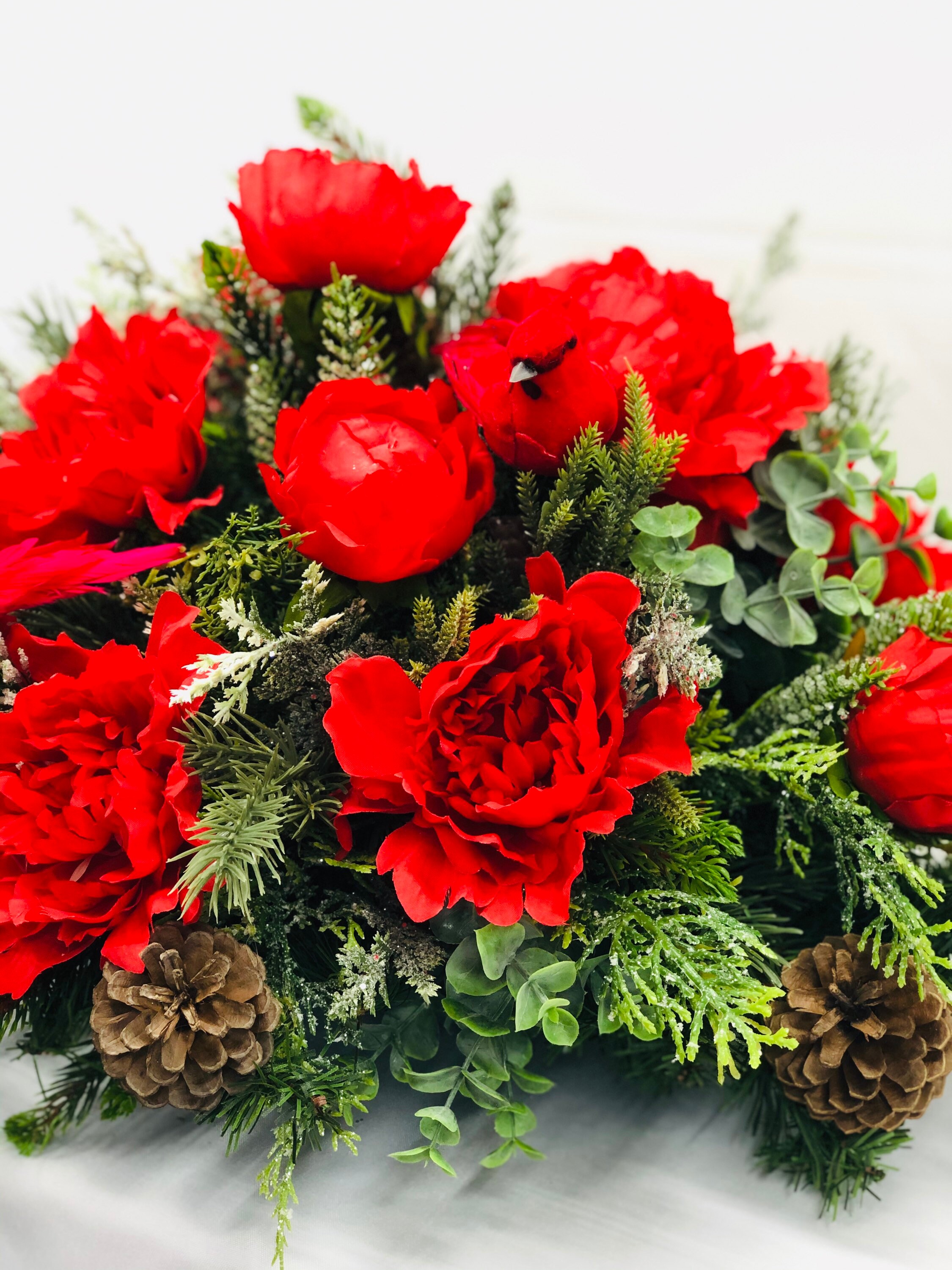 Christmas Centerpiece-cardinal Centerpiece-christmas Table - Etsy