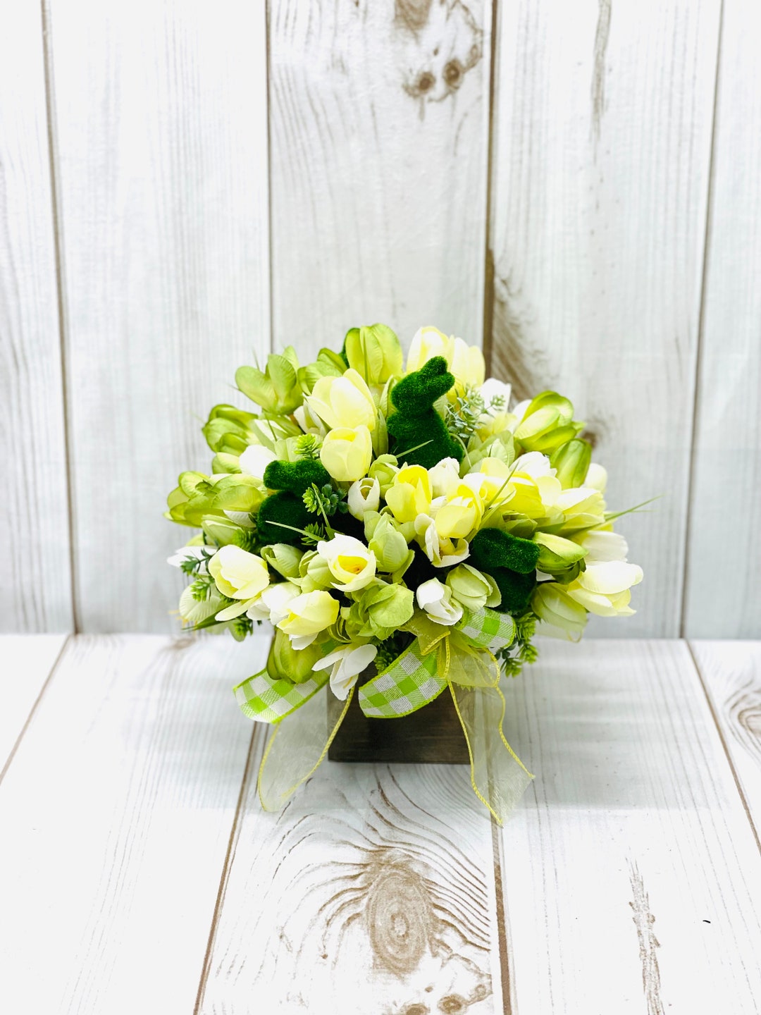 Table Centerpiece-table Floral Arrangement-kitchen Table Decor-tulip ...