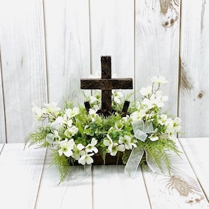 Table Centerpiece-floral Arrangement-religion Centerpiece-easter ...
