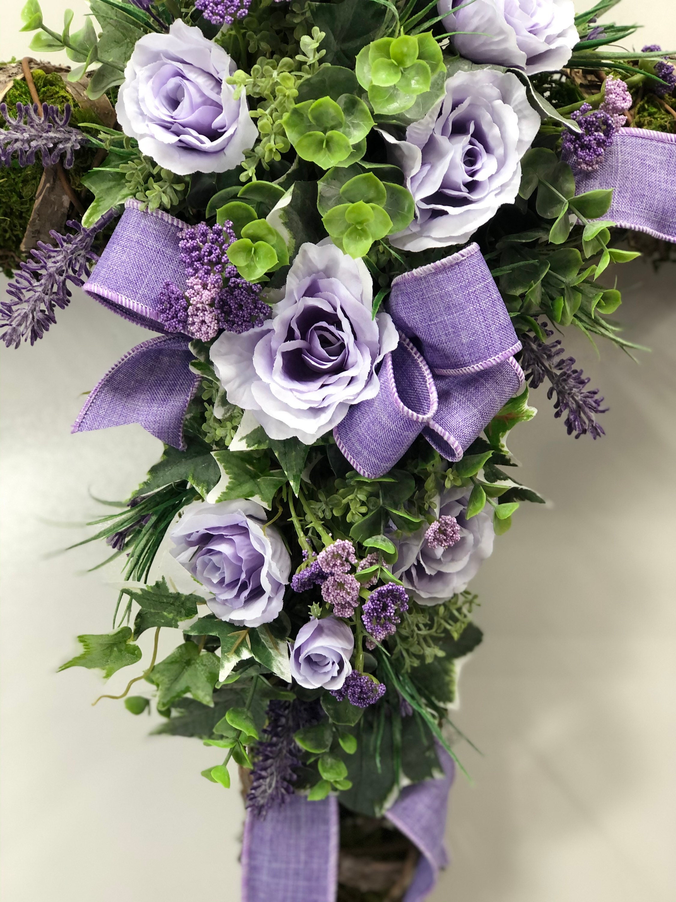 Spring Wreath-Mothers Day Flowers Easter Wreath Easter Door | Etsy