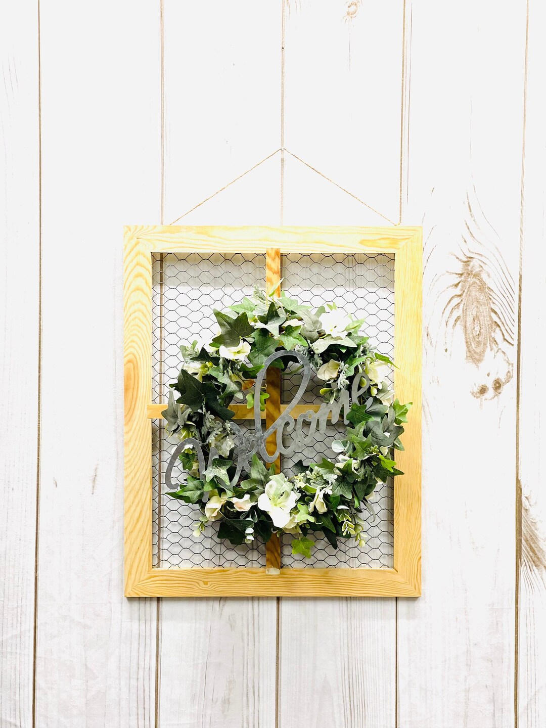 Chicken Wire Decor-farmhouse Wall Decor-farmhouse Wreath-country Wall ...