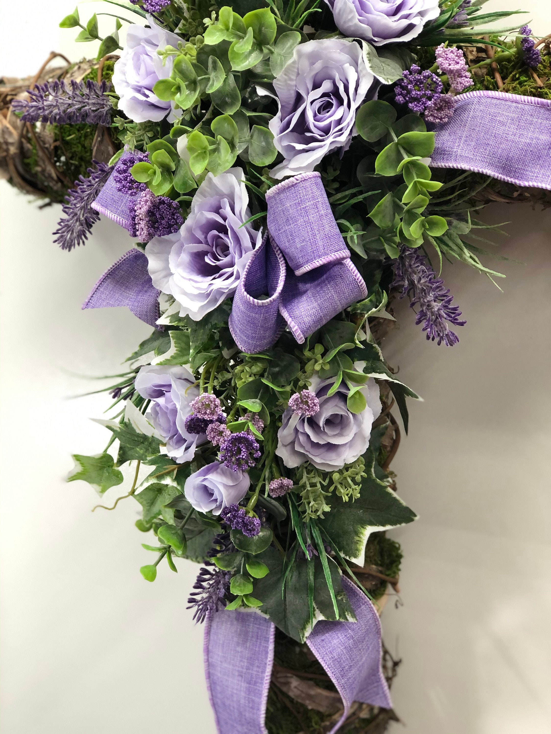 Spring Wreath-Mothers Day Flowers Easter Wreath Easter Door | Etsy