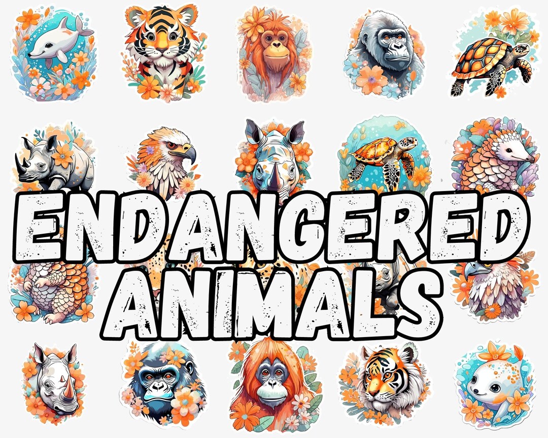 Endangered Animals Digital Download - Etsy