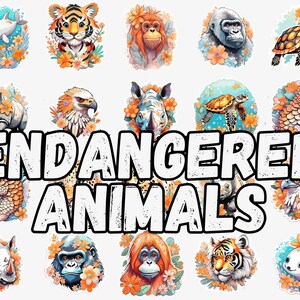 Endangered Animals Digital Download - Etsy