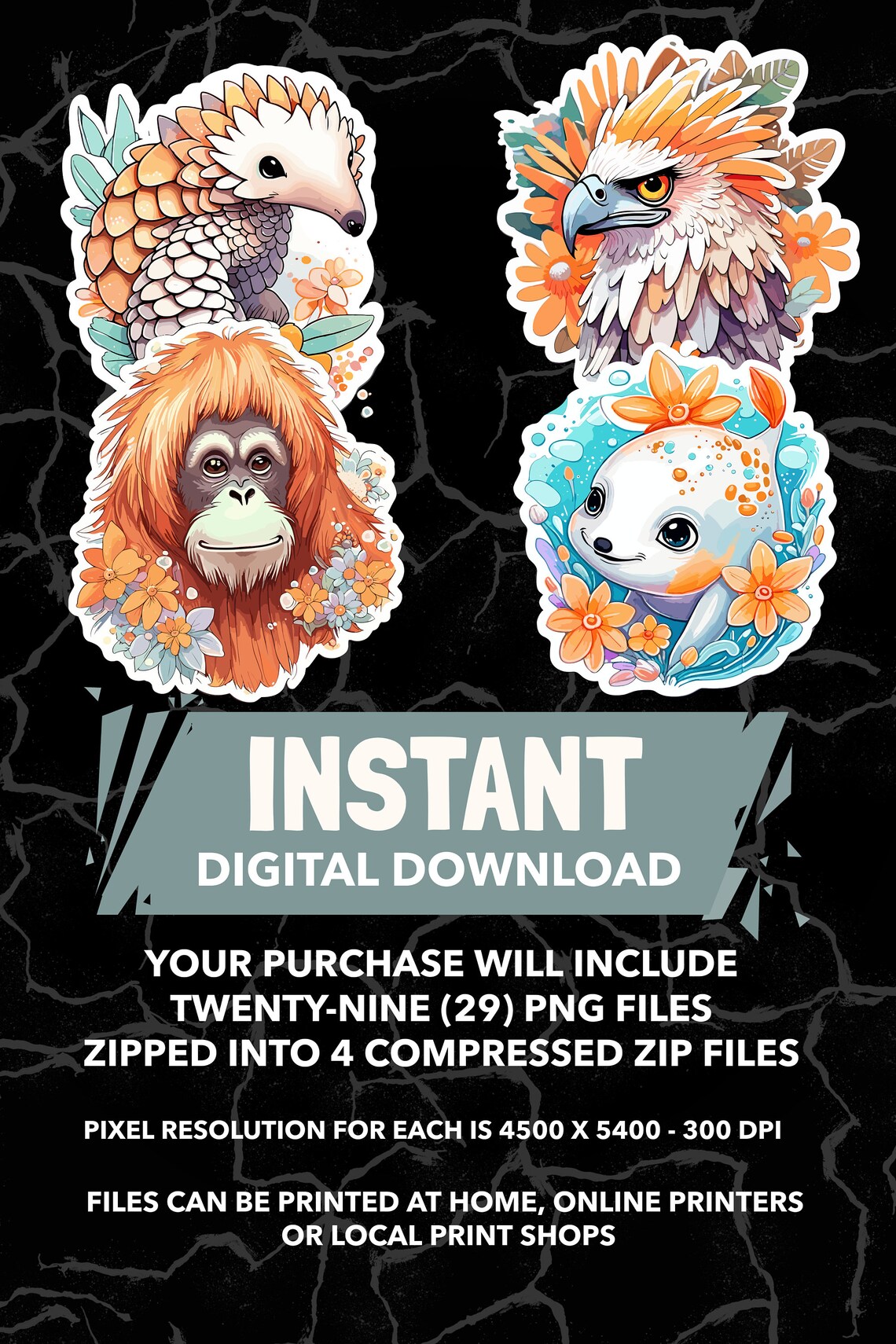 Endangered Animals Digital Download - Etsy