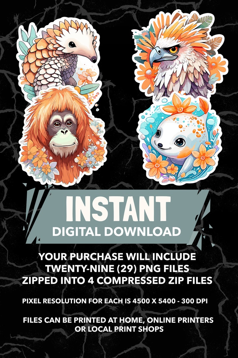 Endangered Animals Digital Download - Etsy