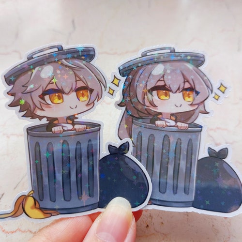 Honkai Star Rail Cute Trash Trailblazer Stickers - Etsy