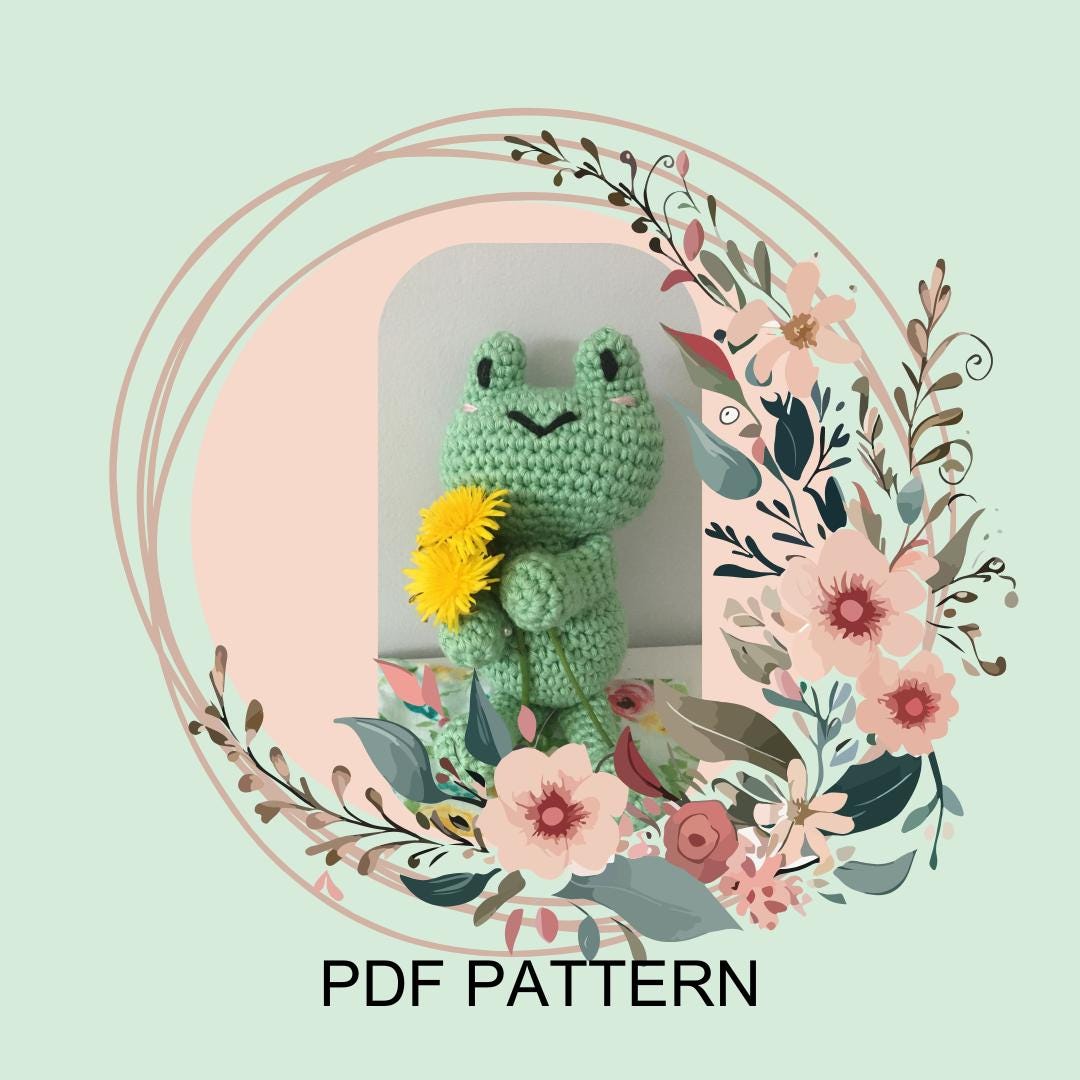 Amigurumi Cuddle Frog PDF Pattern/ Cute Frog Crochet Pattern / Frog ...