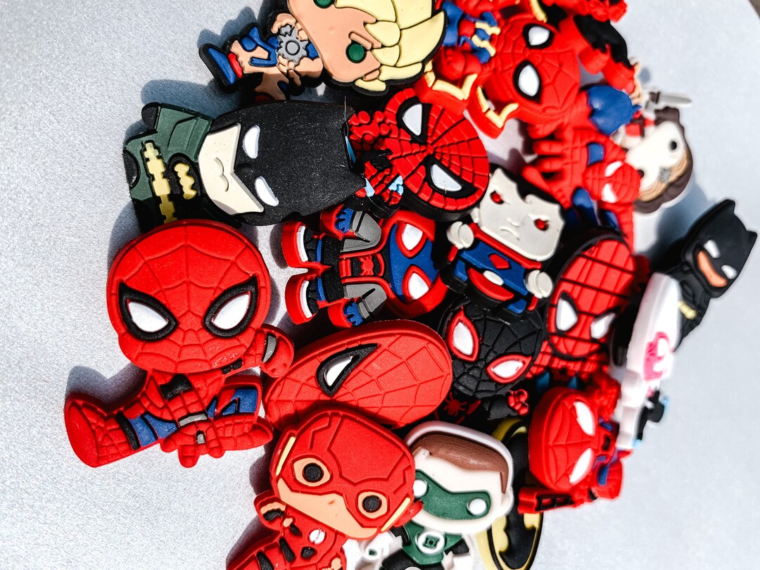 Super Hero Croc Charms: Flexible Plastic Clog Charms - Etsy
