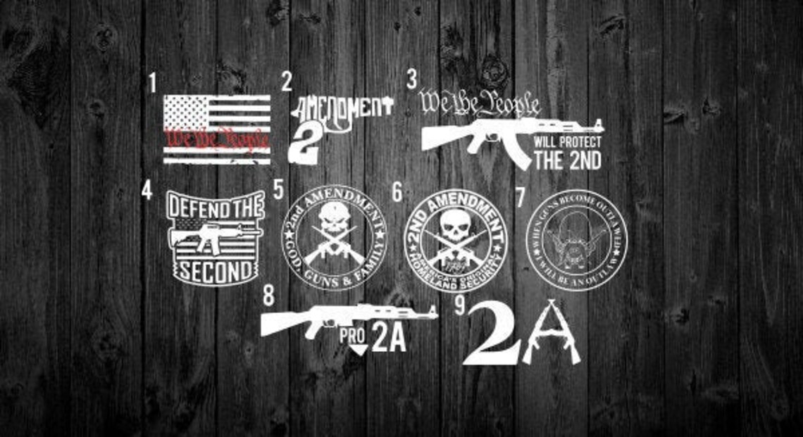 2nd Amendment Decal 2nd amendment decal sticker yeti | Etsy
