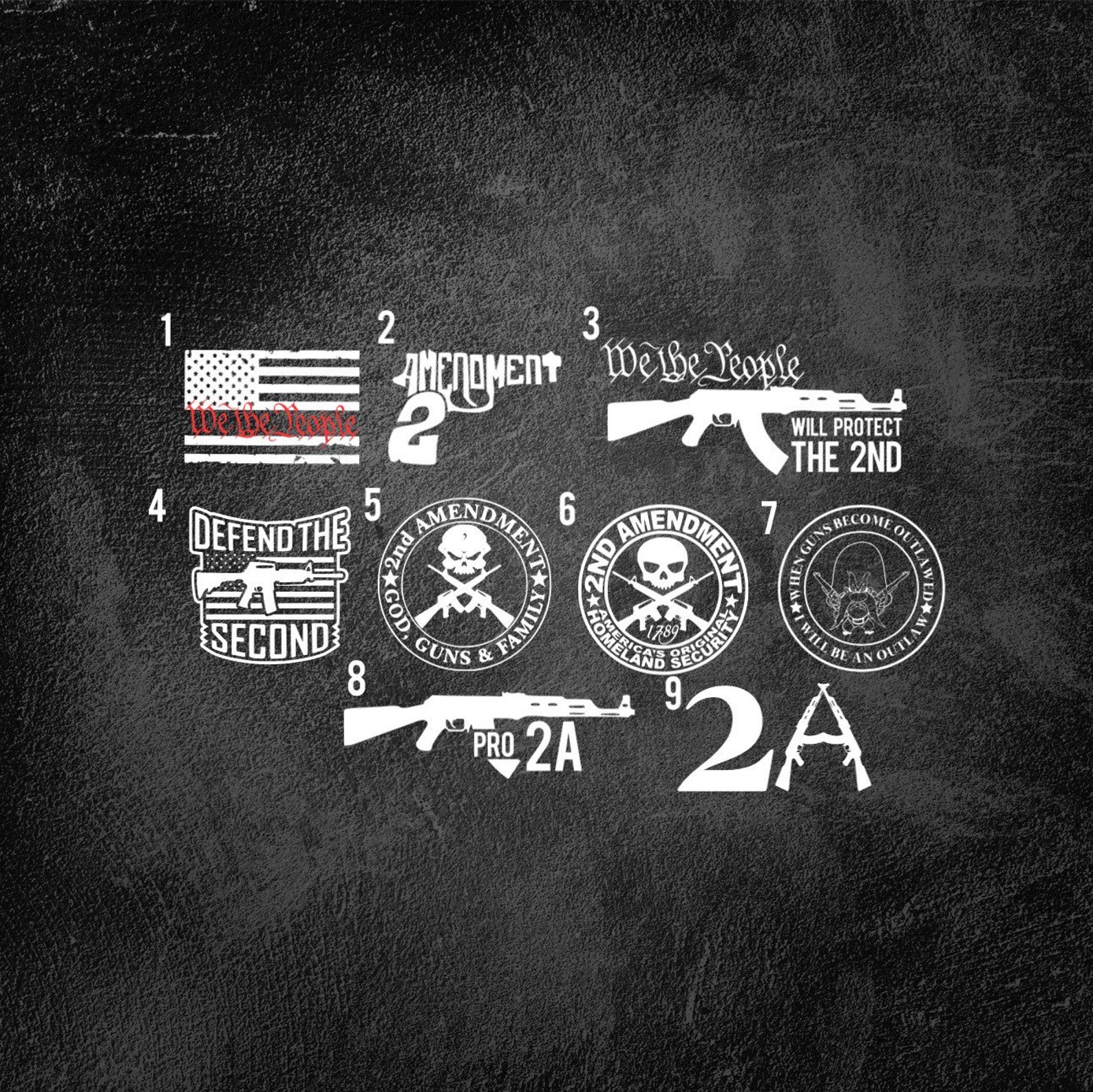 2nd Amendment Decal 2nd Amendment Decal Yeti Decal Car - Etsy