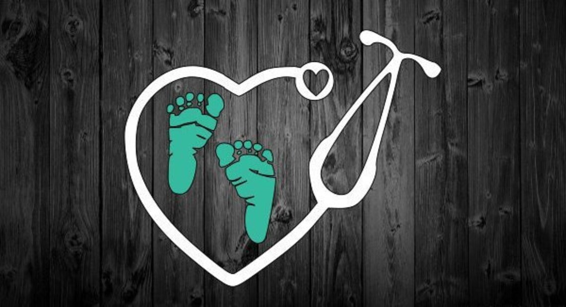 NICU Nurse Decals nicu nurse baby feet decal nurse decal | Etsy