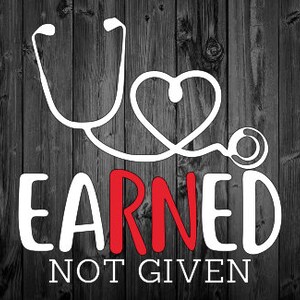 RN Vinyl Decal registered nurse decal rn decal car decal | Etsy