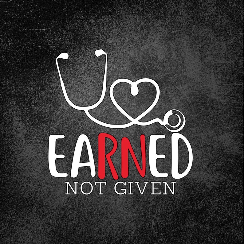 RN Vinyl Decal Registered Nurse Decal Rn Decal Car Decal - Etsy