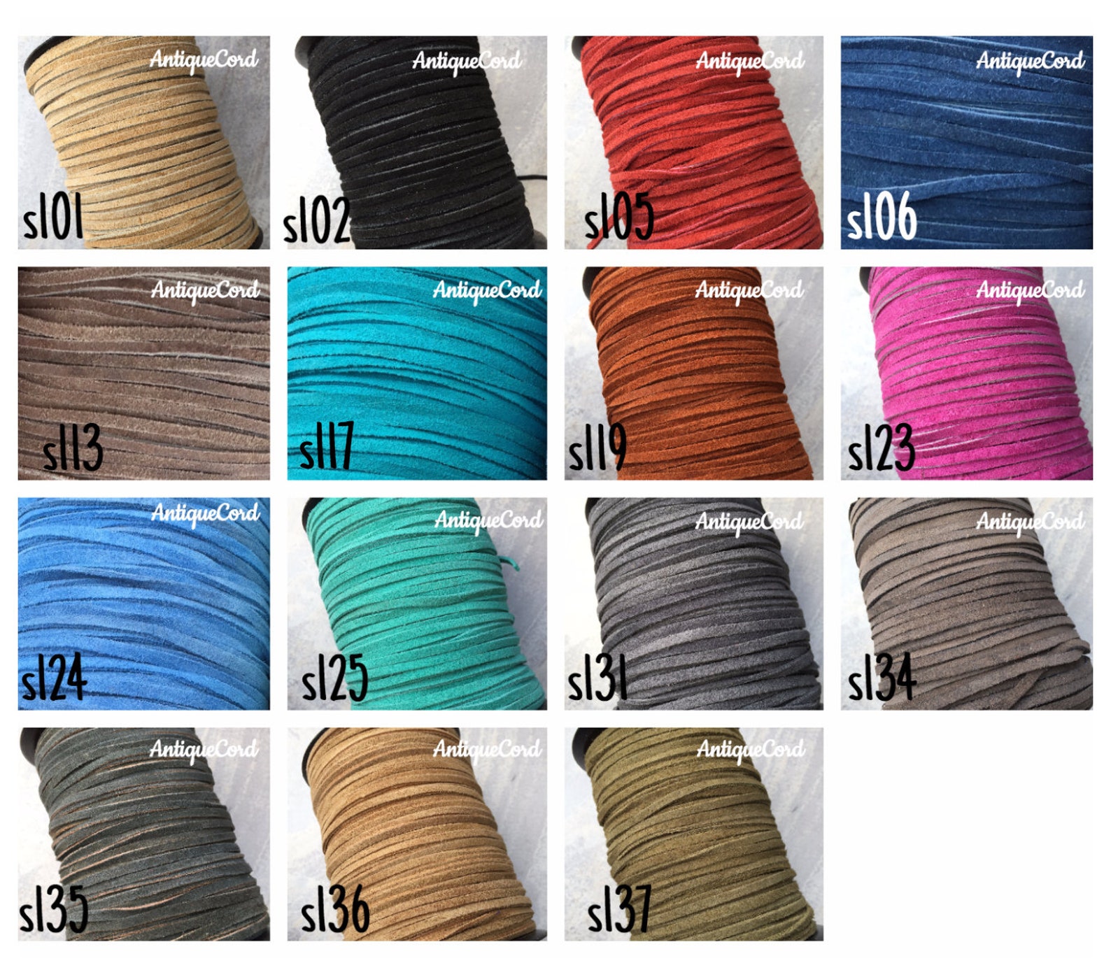 3mm Suede Lace 3mm Wide Choose Color of Suede Lace Suede - Etsy