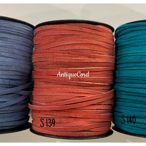 3mm Suede Lace 3mm Wide Choose Color of Suede Lace Suede - Etsy