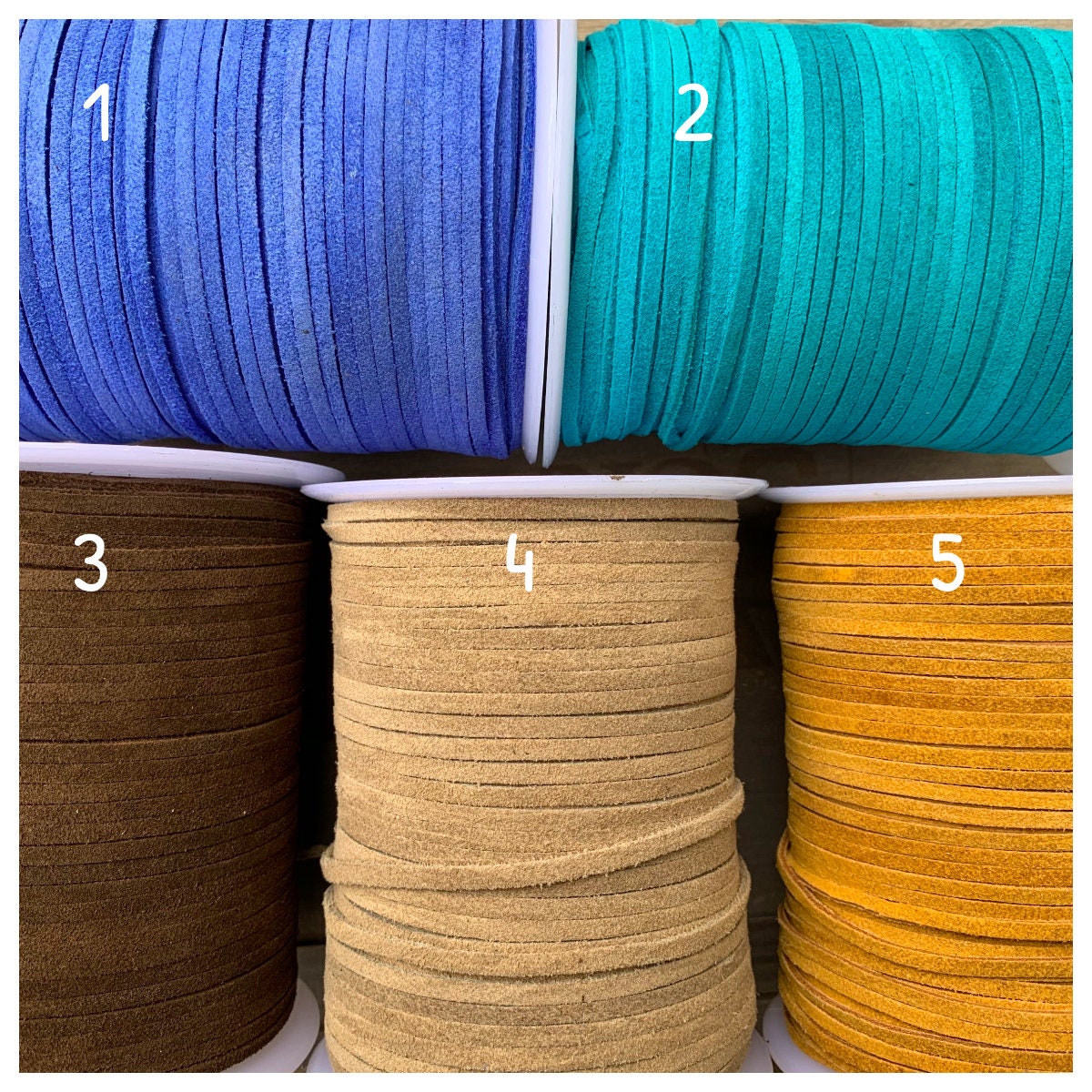 3mm Suede Lace 3mm Wide Choose Color of Suede Lace Suede - Etsy