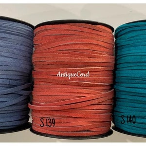 3mm Suede Lace 3mm Wide Suede Color Choice of Suede Lace Suede Suede ...