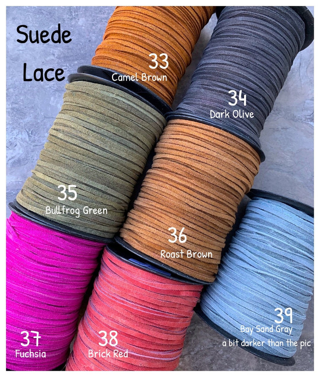 3mm Suede Lace 3mm Wide Suede Color Choice of Suede Lace Suede Suede ...