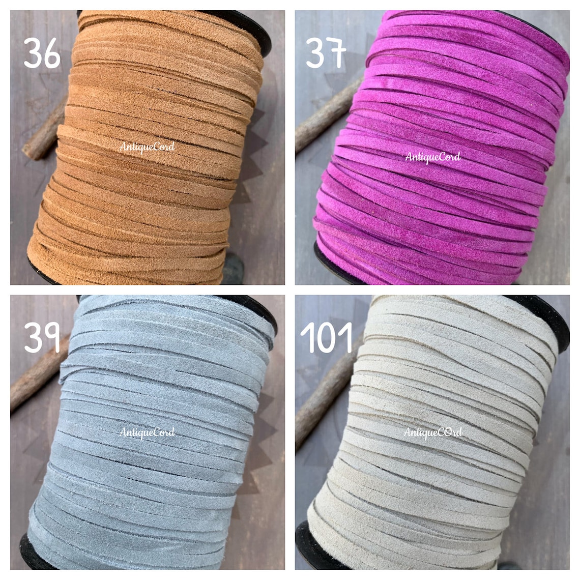 5mm Suede Lace 5 Mm Wide Real Suede Lace Suede Lace Suede | Etsy