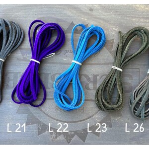 3mm Suede Lace 3mm Wide Suede Color Choice of Suede Lace Suede Suede ...