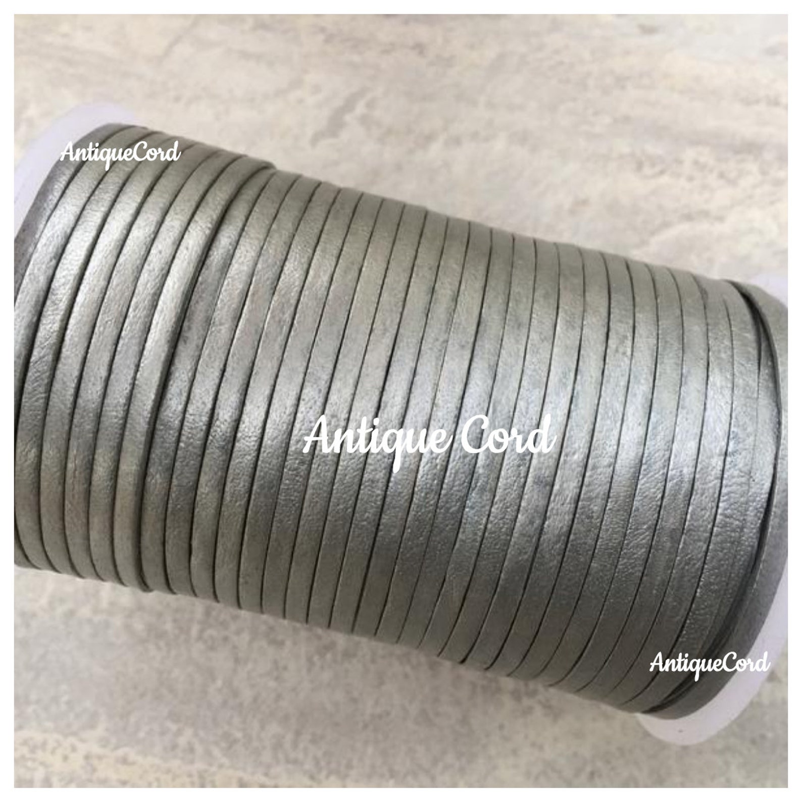 3mm X 1mm Premium Genuine Leather Flat Leather Cord Metallic | Etsy