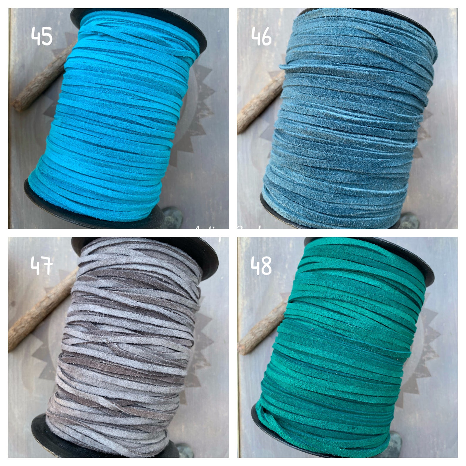 3mm Suede Lace 3mm Wide Suede Color Choice of Suede Lace Suede - Etsy