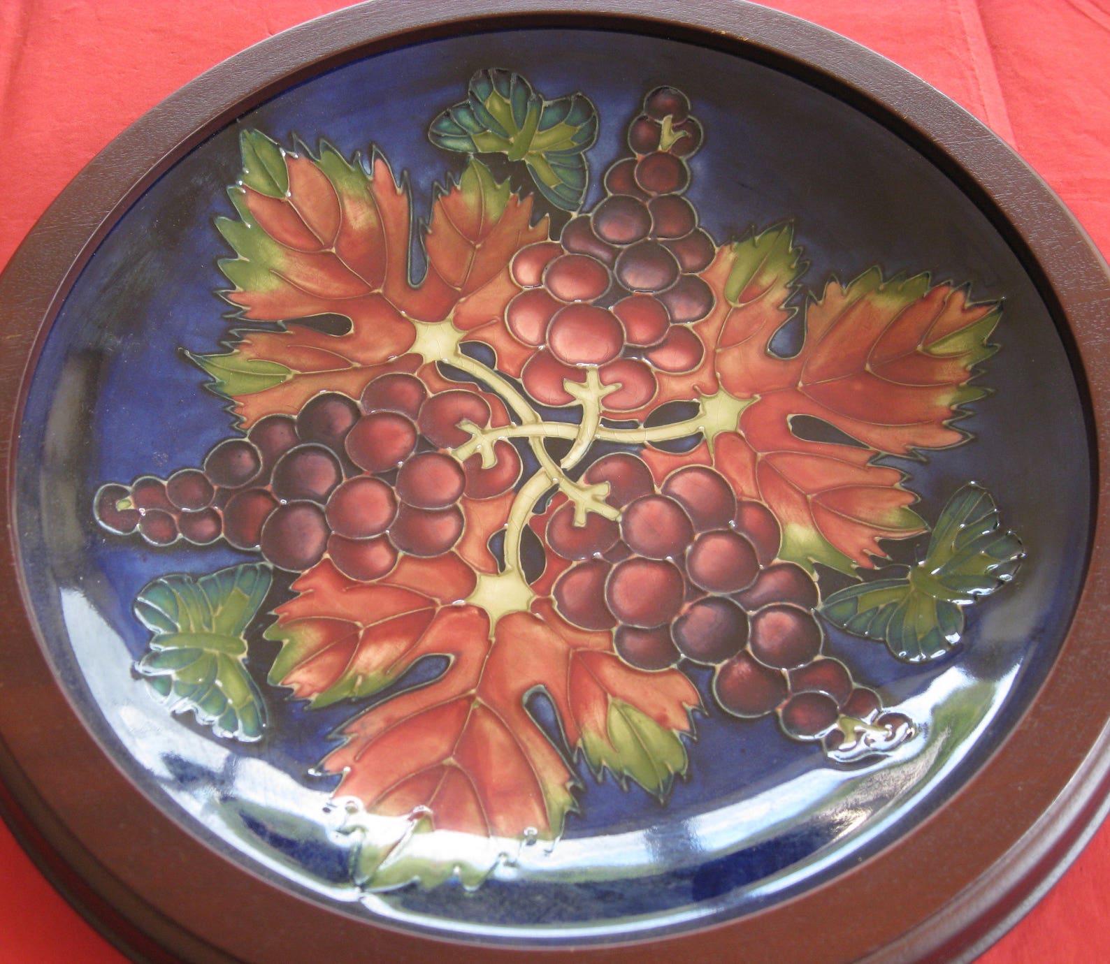 Moorcroft Plate "grapes & Vines Pattern", Limited Edition of 50. - Etsy