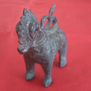 Vintage Chinese Cast Bronze Mythical Figure Sculpture - Etsy
