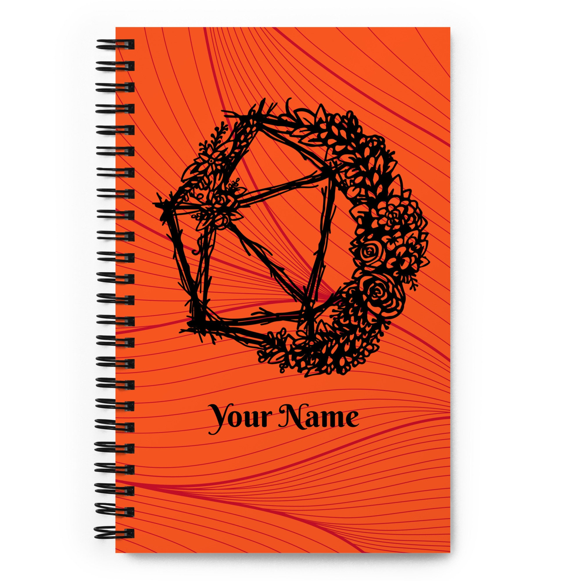 Notebook RPG D20 Floral Dnd Character Journal Dice Book D20 - Etsy