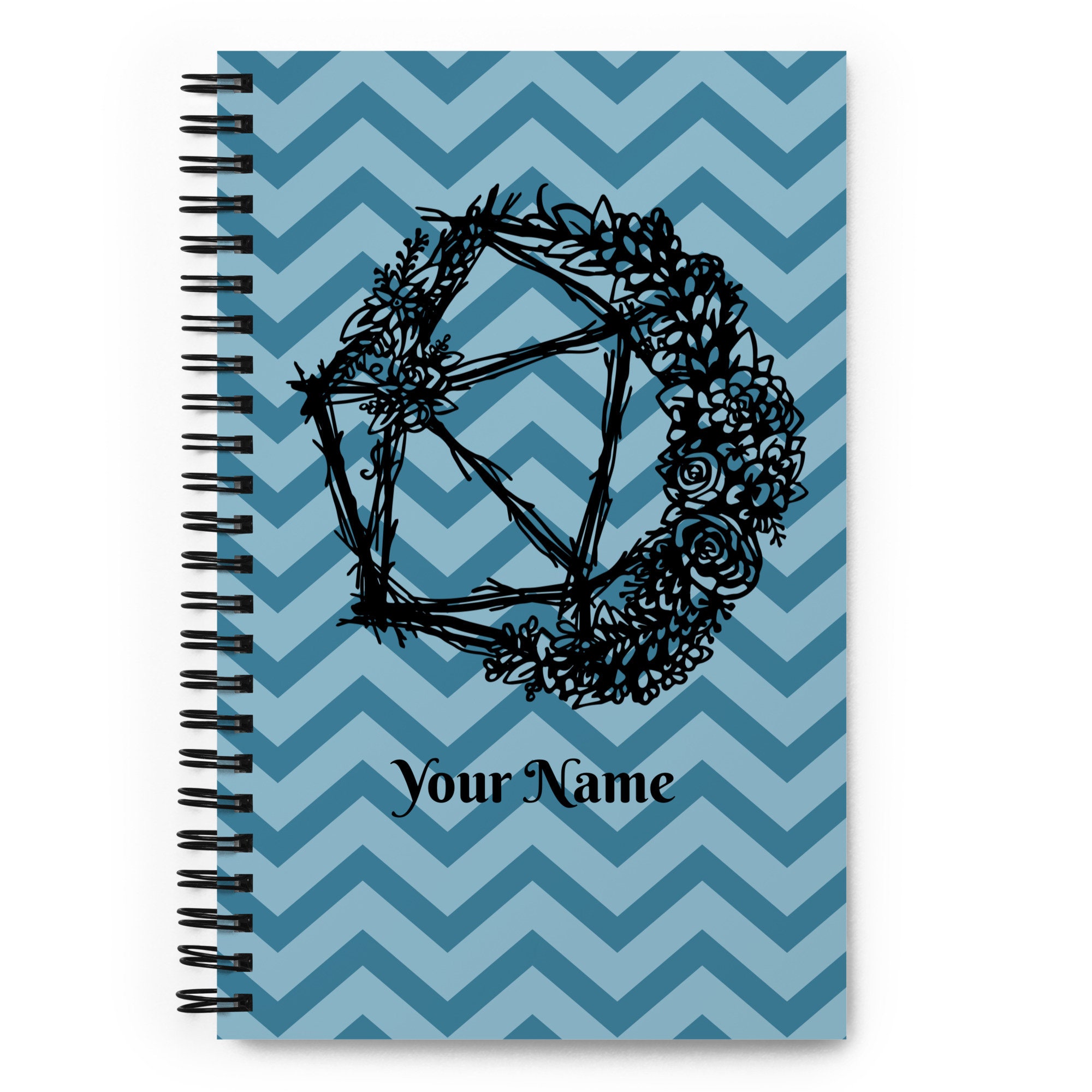 Notebook RPG D20 Floral Dnd Character Journal Dice Book D20 - Etsy