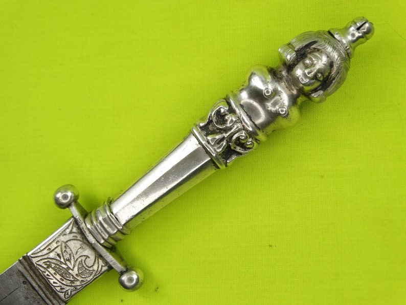 Vintage South America Nude Woman Figural Handle Large Dagger Knife - Etsy