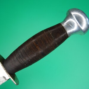 Vintage WW2 WWII Custom Made Hunting Knife With Leather Sheath - Etsy