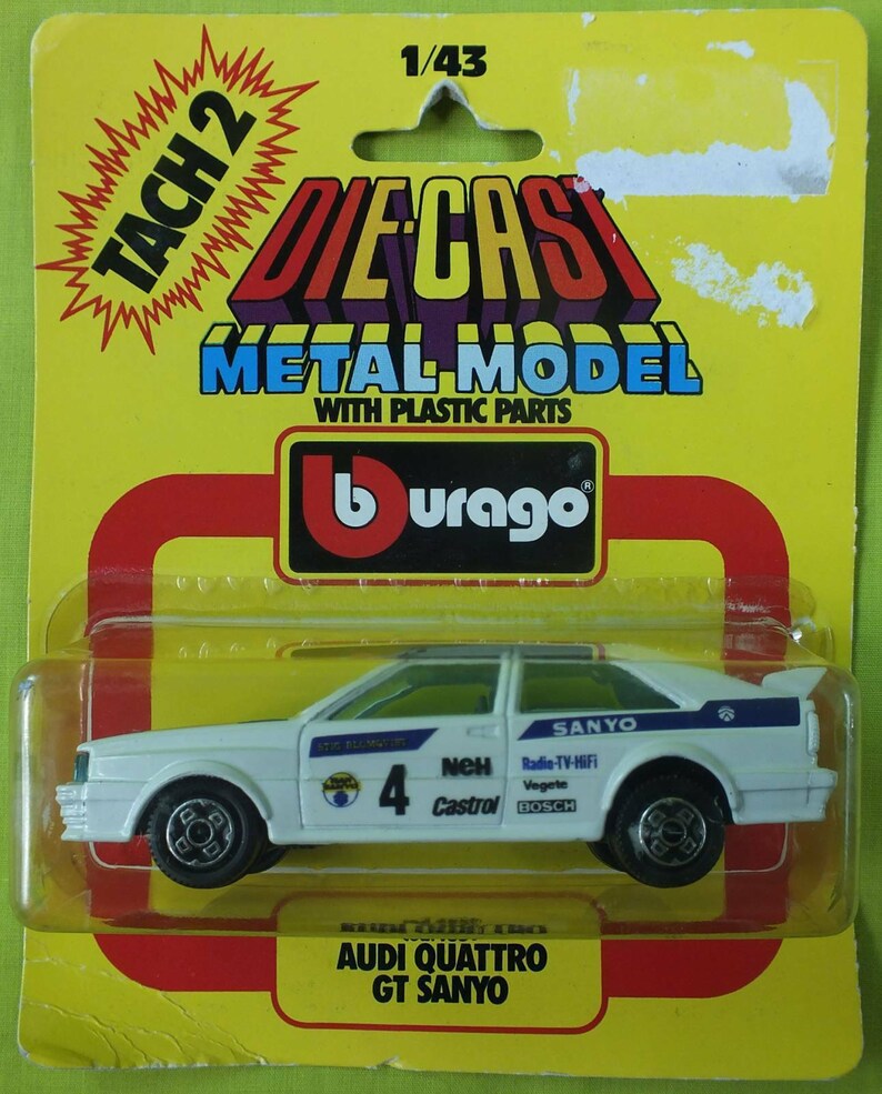 AUDI Quattro GT Rally Car W/box Burago 1/43 - Etsy