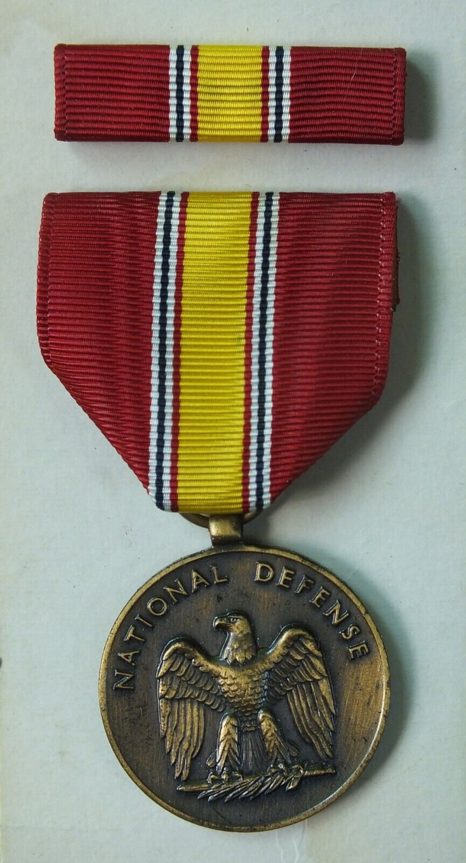 US ARMY National Defense NATL Def Full Size Service Medal and Ribbon ...