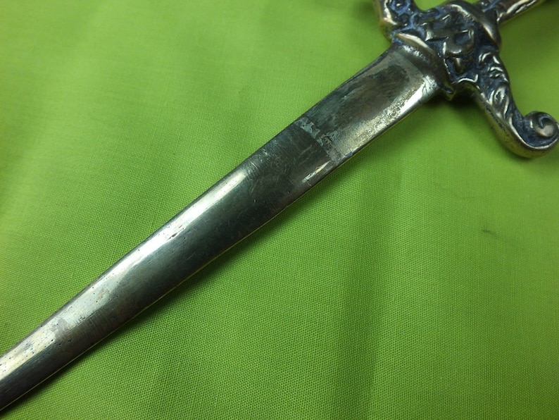 Vintage Brass Knight Figural Debar Dagger Stiletto Small Knife - Etsy