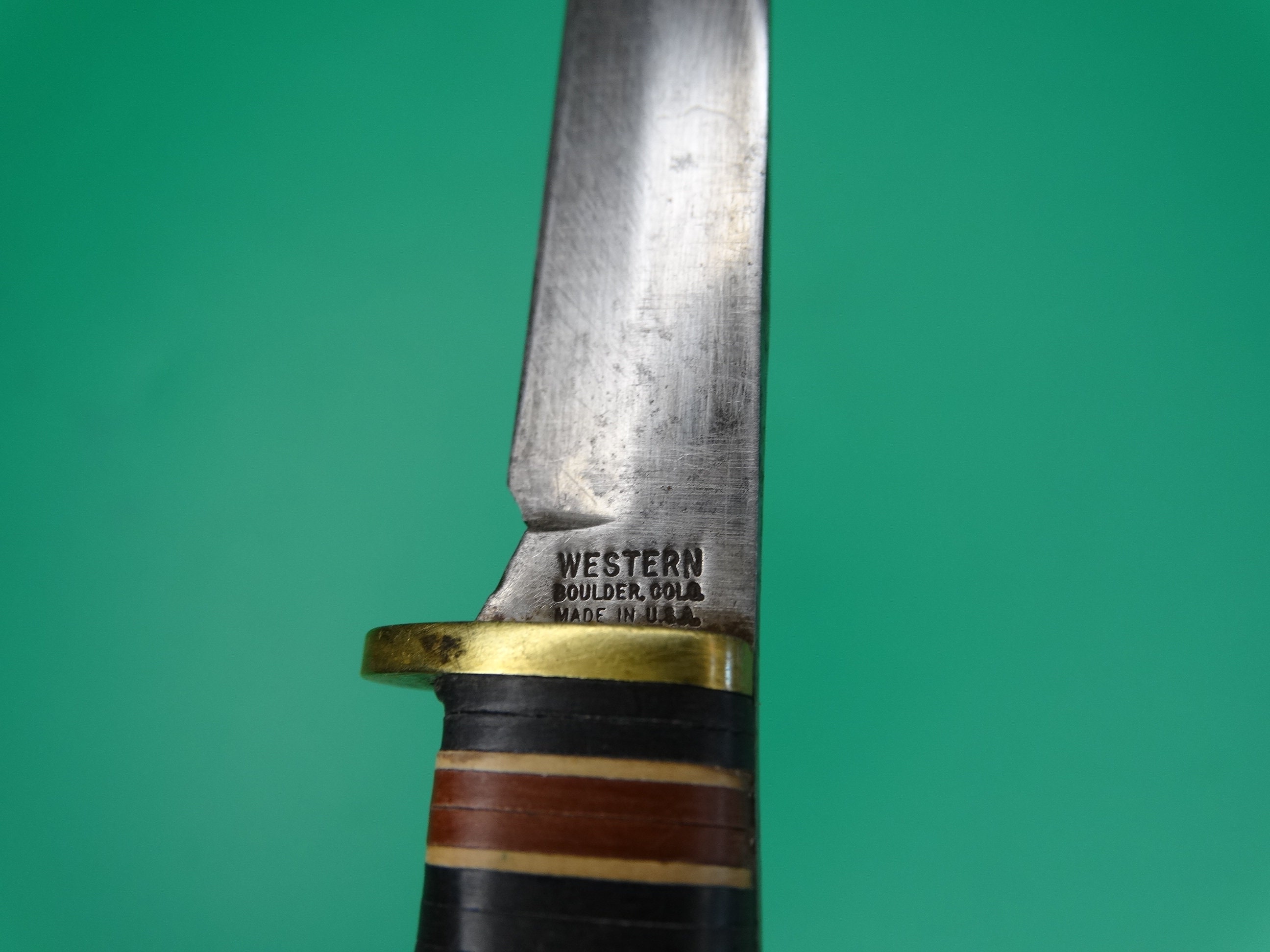 Vintage US Western Boulder Colo L488 Hunting Knife With Sheath - Etsy