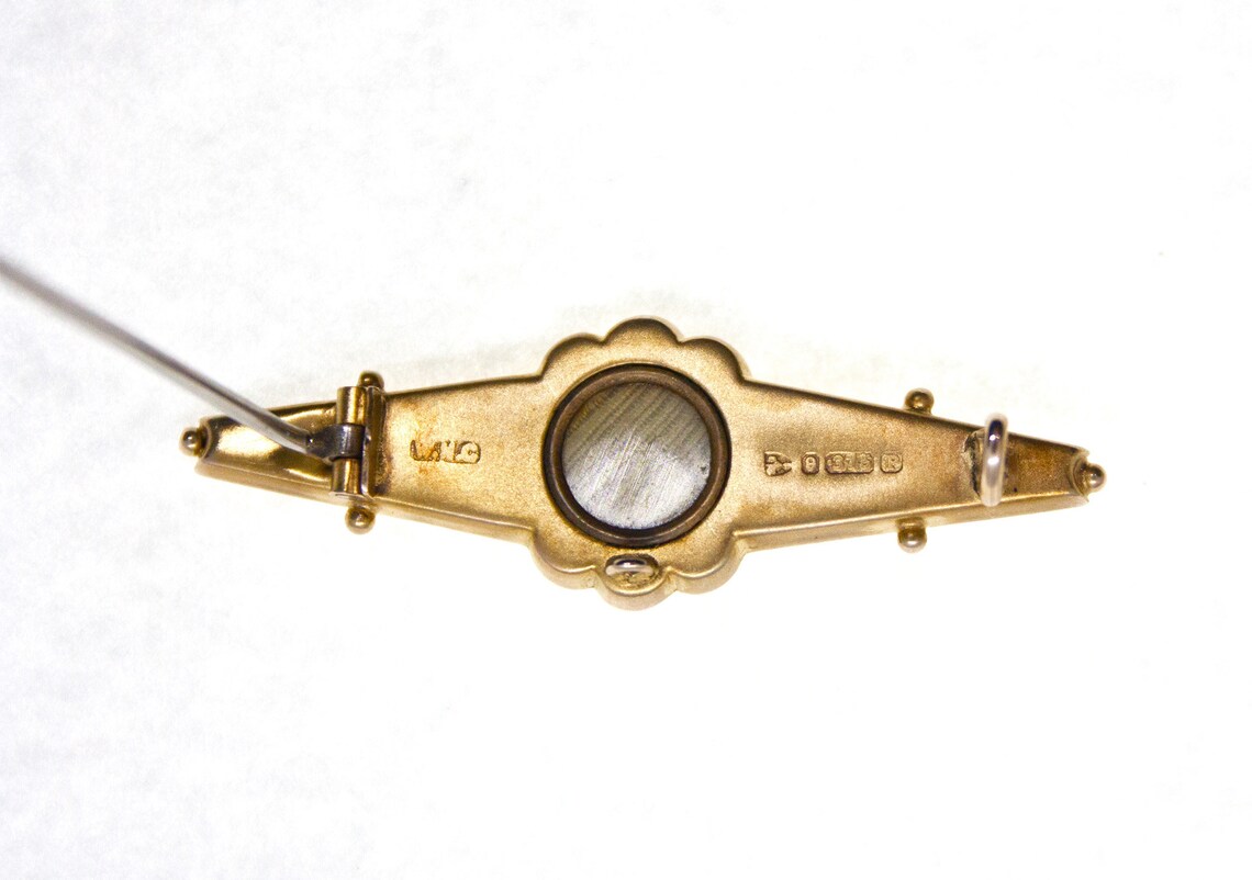 9ct Gold Brooch With Chester Hallmark - Etsy